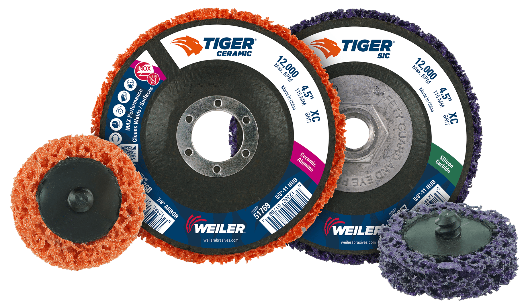 Weiler Abrasives Introduces Tiger® Ceramic and Silicon Carbide Non-woven Cleaning and Stripping ...