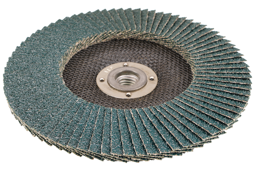 7" Tiger Paw Abrasive Flap Disc, Flat (TY27), Phenolic Backing, 60Z, 5/ ...